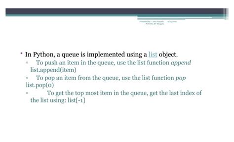 Data Structure In Pythonpptx For Reference Ppt