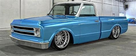 Two Tone 1967 Chevy C10 Sits Classically Low On American Racing Wheels