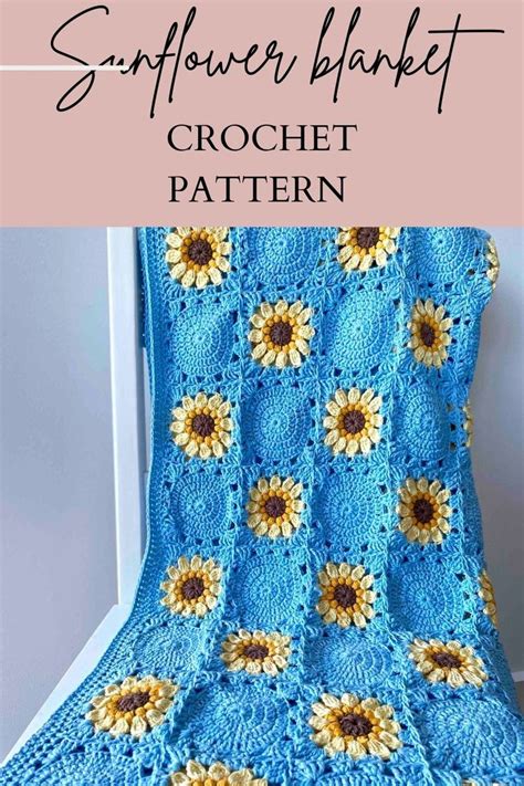 Sunflower Crochet Blanket Pattern With Full Video Tutorial