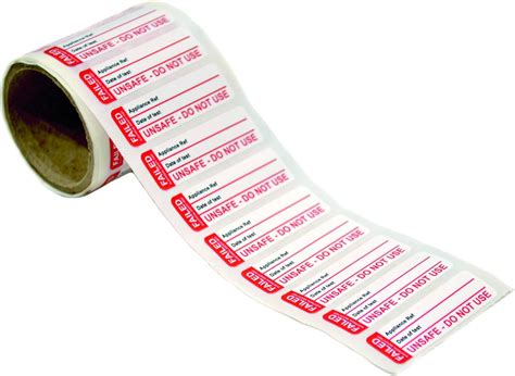 Fail Test Label 50 Roll Sav 50 X 15mm