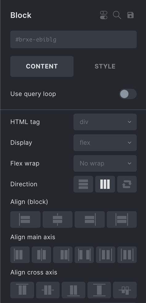 Solved Flex Container Align Main Axiscross Axis Buttons Do Not Switch