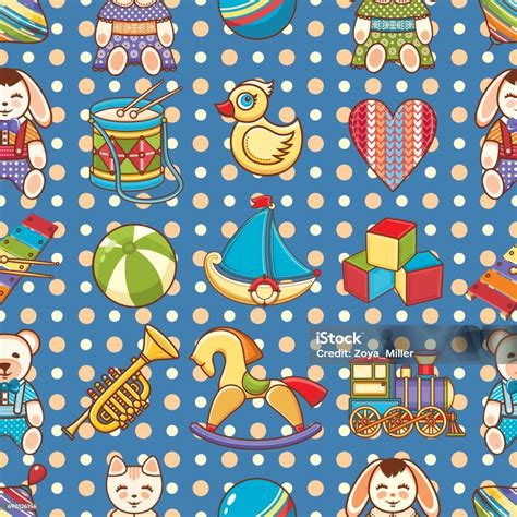 아이 장난감 완벽 한 패턴입니다 엽서 배너 전단지 디자인 요소 귀여운에 대한 스톡 벡터 아트 및 기타 이미지 귀여운 디자인 러시아 Istock