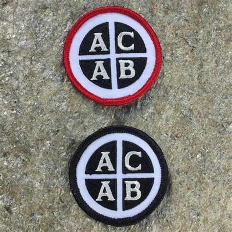 Seven 13 Productions — Embroidered Acab Iron On Patch