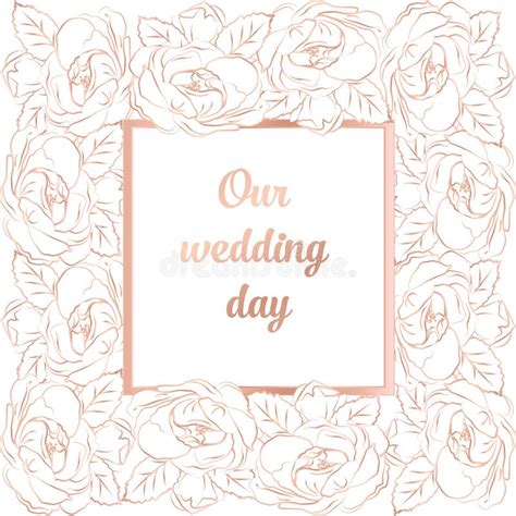 Intricate Baroque Luxury Wedding Invitation Card Rich Rose Gold Decor
