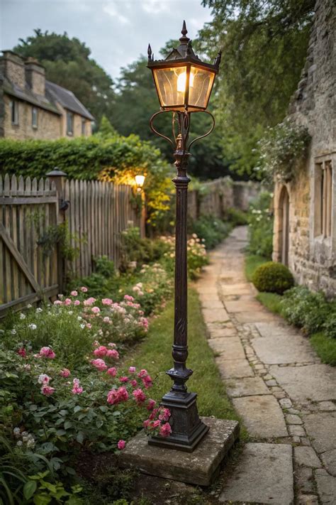 18 Creative Lamp Post Base Ideas To Brighten Your Outdoors