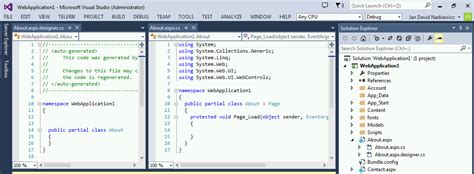 Jan David Narkiewicz Developer Visual Studio Displaying C Partial Classes As A