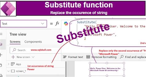 Substitute Function In Power Apps Sql Bi Tutorials