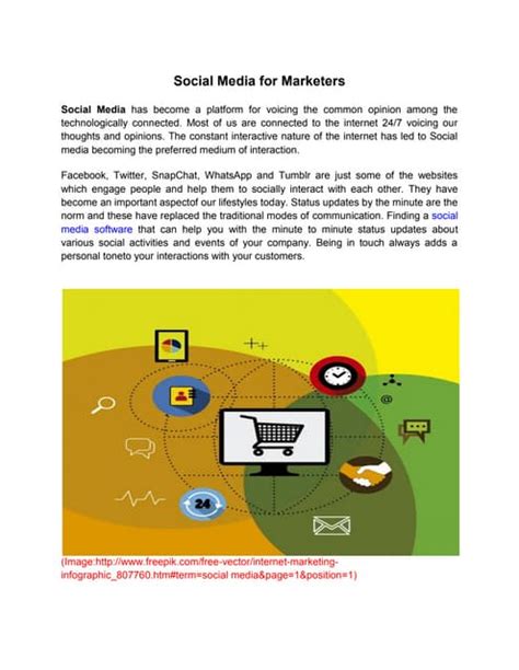 Social Media For Marketers Pdf Social Networking Internet