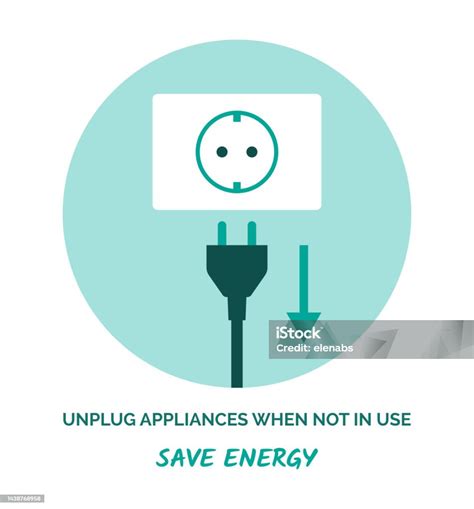 Unplug Appliances When Not In Use Stock Illustration Download Image