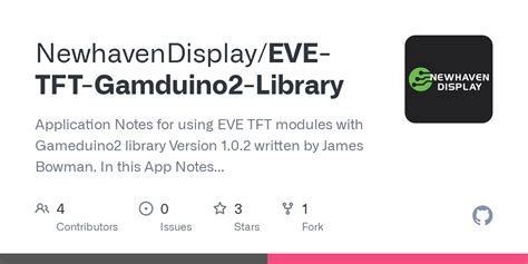Github Newhavendisplayeve Tft Gamduino2 Library Application Notes