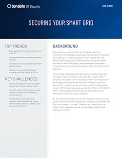 Use Case Securing Power Generation And Electric Grid Tenable