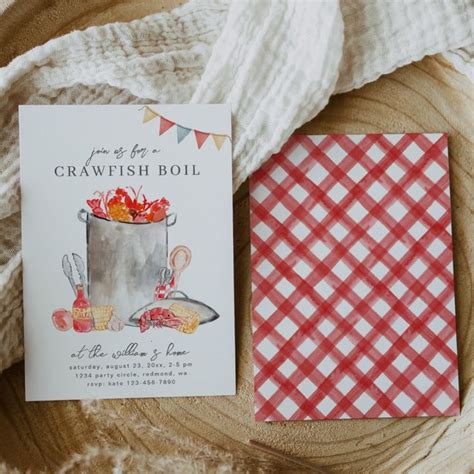 Crawfish Boil Invitations Crawfish Boil Zazzle Crawfish Party