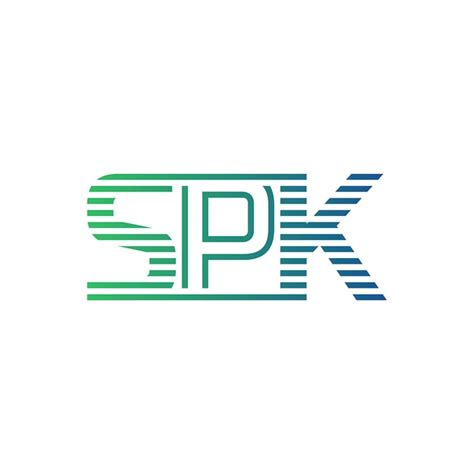 Moderno Diseño De Logotipo De Spk Carta Spk Icon De Marca Minimalista