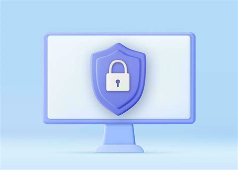 3d Cyber Security Technology Concept Personal Data Protection Data Security Protection Header