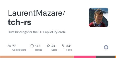 Github Laurentmazaretch Rs Rust Bindings For The C Api Of Pytorch