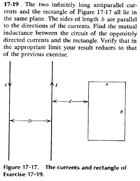 Solved 17 19 ﻿the Two Infinitely Long Antiparallel Currents