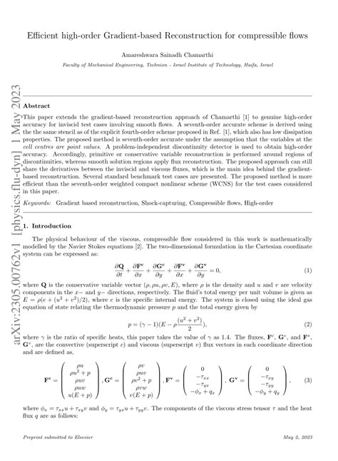 Pdf Efficient High Order Gradient Based Reconstruction For