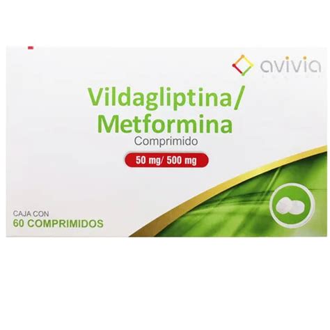 Vildagliptina Metformina 50 Mg 500 Mg Con 60 Comprimidos