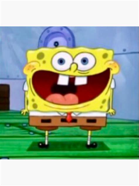 Spongebob Smiling Sticker For Sale By Swag N Stuff Redbubble