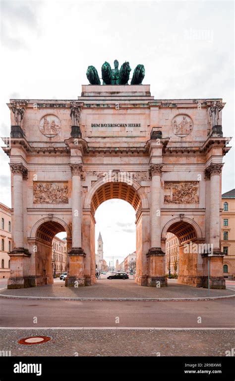 The Siegestor The Victory Gate In Munich Is A Three Arched Memorial