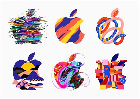Custom Apple Logo Designs Apple Brand Design Colorful Apple Branding