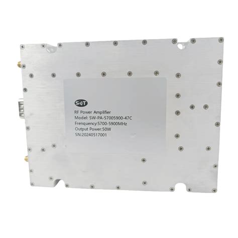 High Linearity Communication Module 5700 5900MHz 50W RF Power Amplifier For Wireless