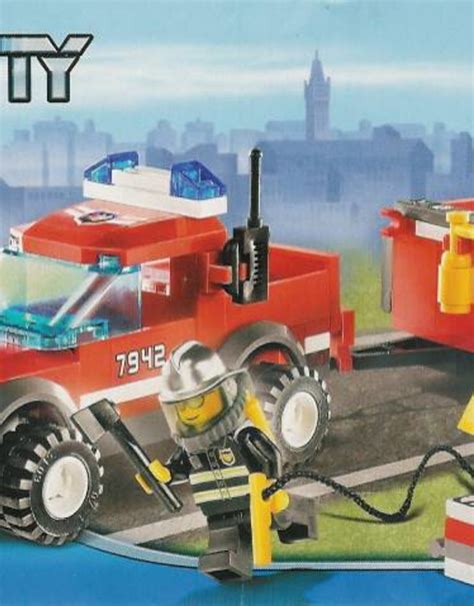 LEGO 7942 Brandweerauto + aanhanger CITY - Crossdock