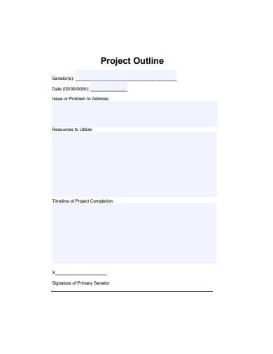 17 Project Outline Examples To Download