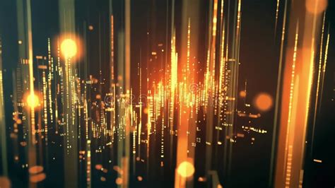 Digital Rain Of Binary Code Falling In Cyberspace Stock Video Video