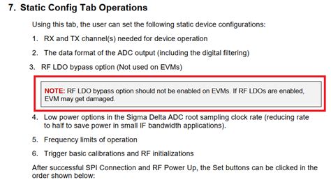 awr1843boost how each configuration should be modified from its