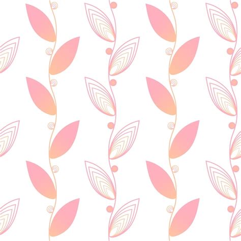 Premium Vector Pink Leaf Pattern