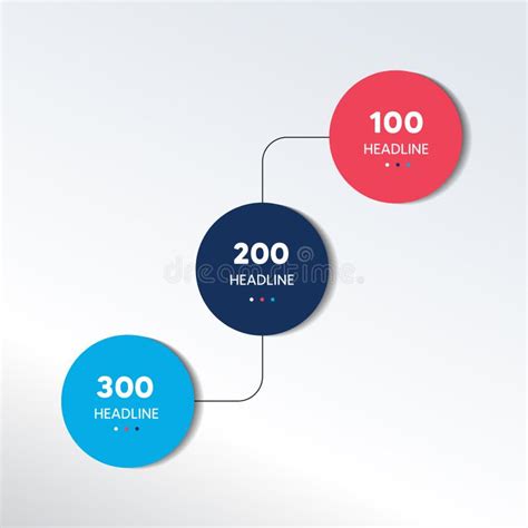 3 Elements Scheme Diagram Three Connected Circles Infographic