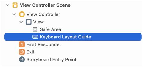 Interface Builder Keyboard Layout Guide