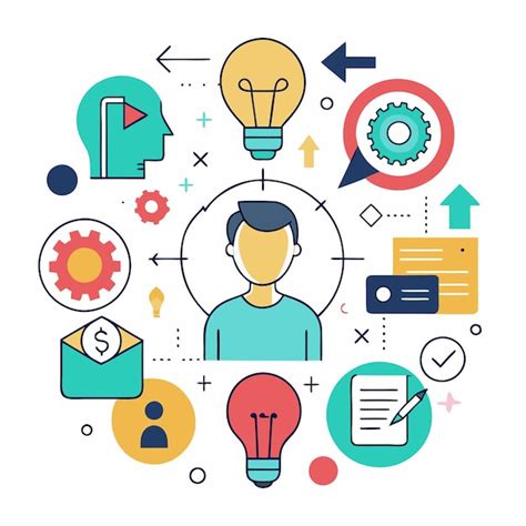 Design Thinking Process Infographic Banner Web Icon Vector Illustration