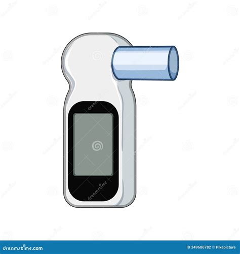 Airflow Spirometer Cartoon Vector Illustration 349686691