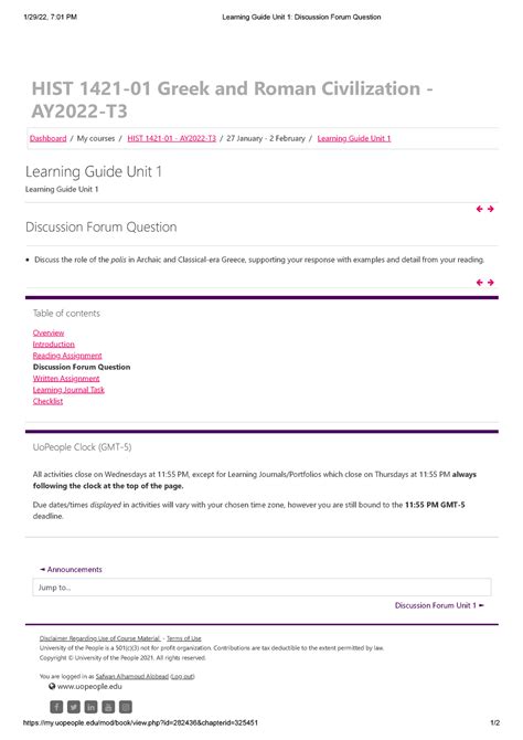 Learning Guide Unit 1 Discussion Forum Question 12922 701 Pm Learning Guide Unit 1