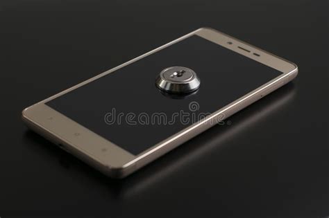 Smartphone With Lock Privacy Concept Encryption Key Security