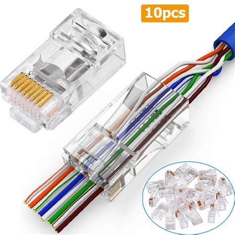 Conector Rj45 Cat6 Pass Through Cable Pasante Promartpe Promart