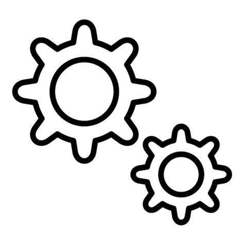 Premium Vector Cog Vector Illustration Style