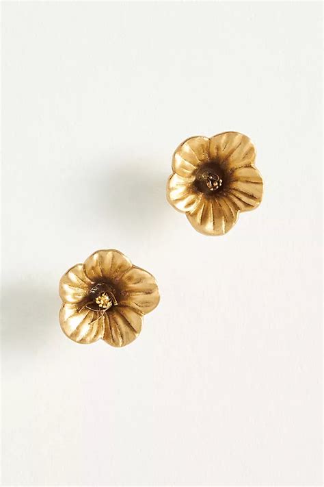 Hibiscus Knobs Set Of 2 Anthropologie Uk