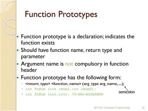 Week 5 Functions 1 Ekt120 Computer Programming Ppt Download