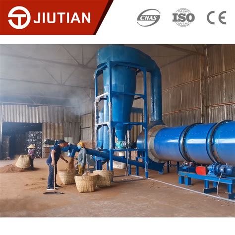 Coconut Peat Rotary Drying Machine For Efficient Drying Coconut Coir Dryer And Cocopeat Dryer
