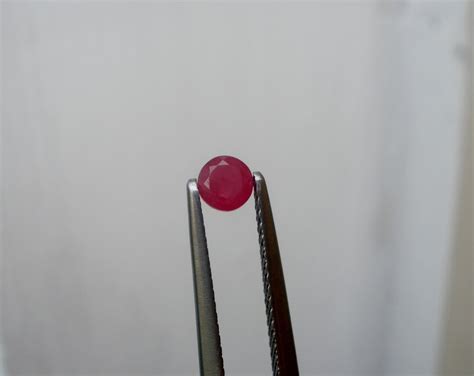 Red Ruby Round Loose Faceted Natural Gem Mm AAA Quality Etsy