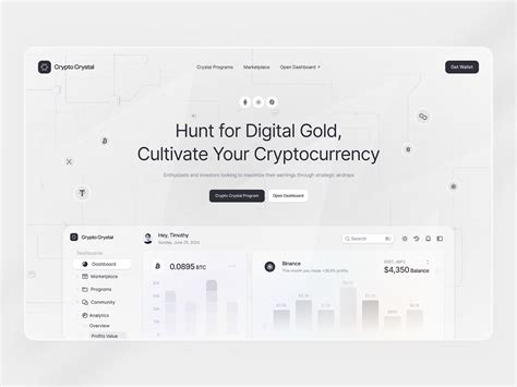 Crypto Analytics Landing Page By Awsmd On Dribbble