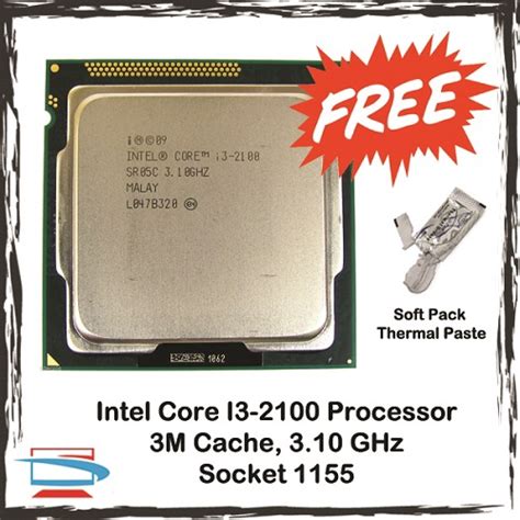 Intel Core I3 2100 3m 3 10 Ghz I3 2100 Socket 1155 Processor Cpu