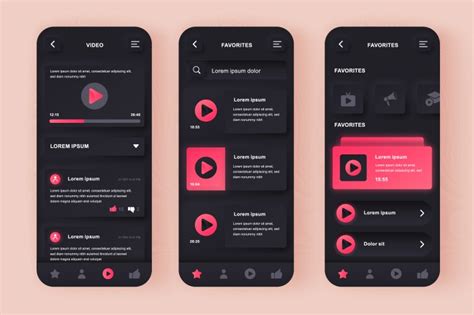 Ui Ux Mobile Application Interface Design Vector Image