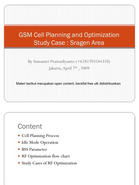 Pdf 33623428 Gsm Cell Planning And Optimization Dokumen Tips