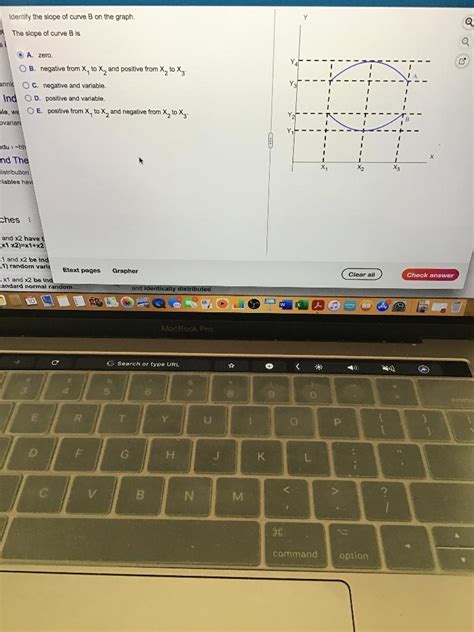 Solved Q Identify The Slope Of Curve B On The Graph X The Chegg