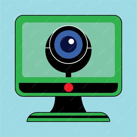 Computer Hardware Components Parts And Devices Featuring Webcam Vector Style Design Premium Ai