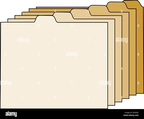 Computer Folders On White Stock Vector Image And Art Alamy